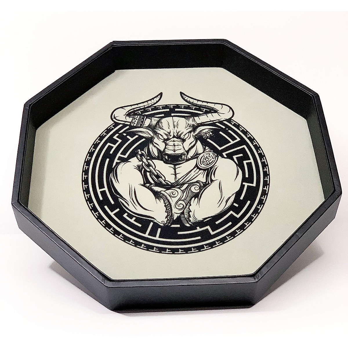 Minotaur's Maze Limited Edition Octagon D&D Dice Tray - 11.5 Inches - for Tabletop Roleplaying, Dice, and Board Games, Dungeons & Dragons