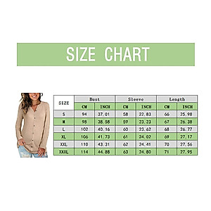 Aniywn Women's Button Down Henley Shirt Casual Solid Color Long Sleeve t Shirt Ladies Plain Tops Blouse for Work Office Black