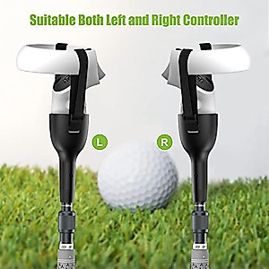 YOGES VR Golf Club Handle Compatible with Oculus Quest 2, Adjustable Length Realistic Golf Club Attachment for Quest 2, Virtual Reality Grips Accessories for Golf +, Golf 5 eClub