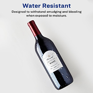 Avery Arched Wine Labels with Sure Feed for Laser Printers, 4.75" x 3.5", 40 White Labels (22826)