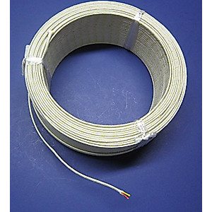 K-Type Thermocouple Wire AWG 24 Solid w. High Temperature Fiberglass Insulation