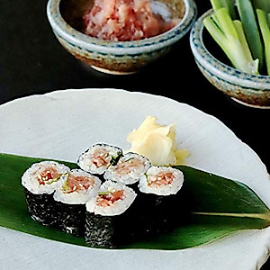 YUHO Pickled Sushi Ginger 24 Oz Japanese White Gari Sushi Ginger Fat Free, Sugar Free, Kosher, BRC, No MSG, Low cal – 2 Jars of 12 oz