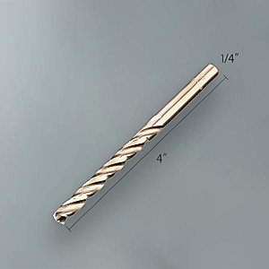 Lichamp 1/4" HSS Cobalt Drill Bits 10PCS with Three Flute for Hard Metal, Hardened Stainless Steel and Cast Iron