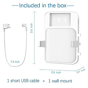 Outlet Wall Mount for Blink Sync Module 2, Mount Bracket Holder for Bink Ourdoor Indoor Camera Security with No Messy Wires Easy to Move (White)