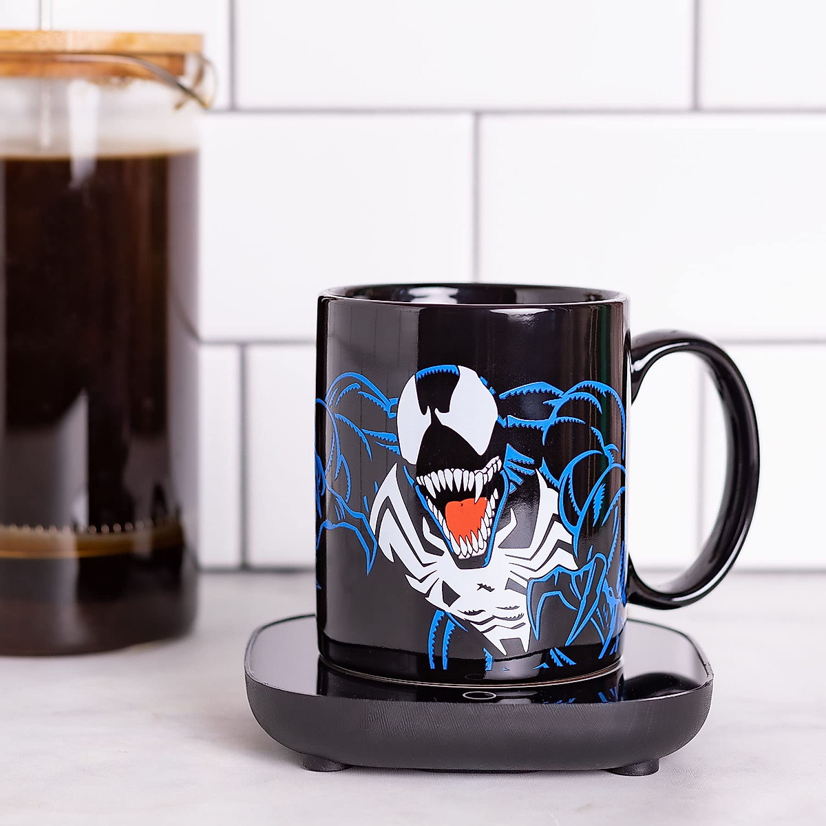 Uncanny Brands Marvel Venom Mug Warmer with Mug – Keeps Your Favorite Beverage Warm - Auto Shut On/Off
