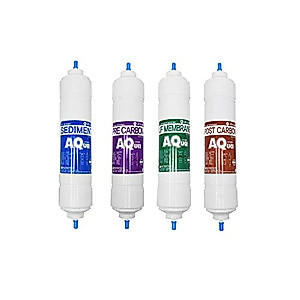 4EA Economy Replacement Water Filter Set for DEC water purifier : UW-3000/PDP-5012/UW-8000/DEC-750/DEC-700K/PDP-5011/UW-4500/UW-2000/PTD-5011-10 microns