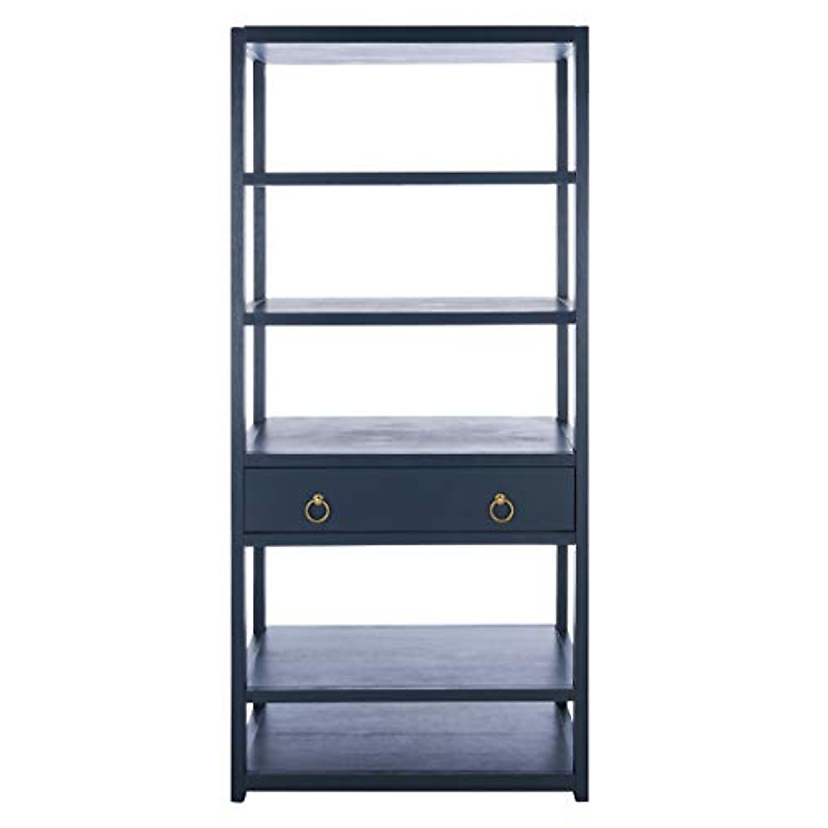 Safavieh Home Collection Johni Navy and Gold 5-Shelf Storage Etagere