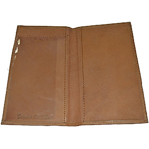Genuine Leather Simple Check Book Holder Style - Mw156cf (Tan)