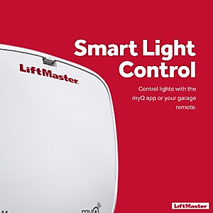 LiftMaster 827LM Ceiling or Wall Mounted MyQ Remote 1500 Lumens LED Garage Light with Timer-to-Close