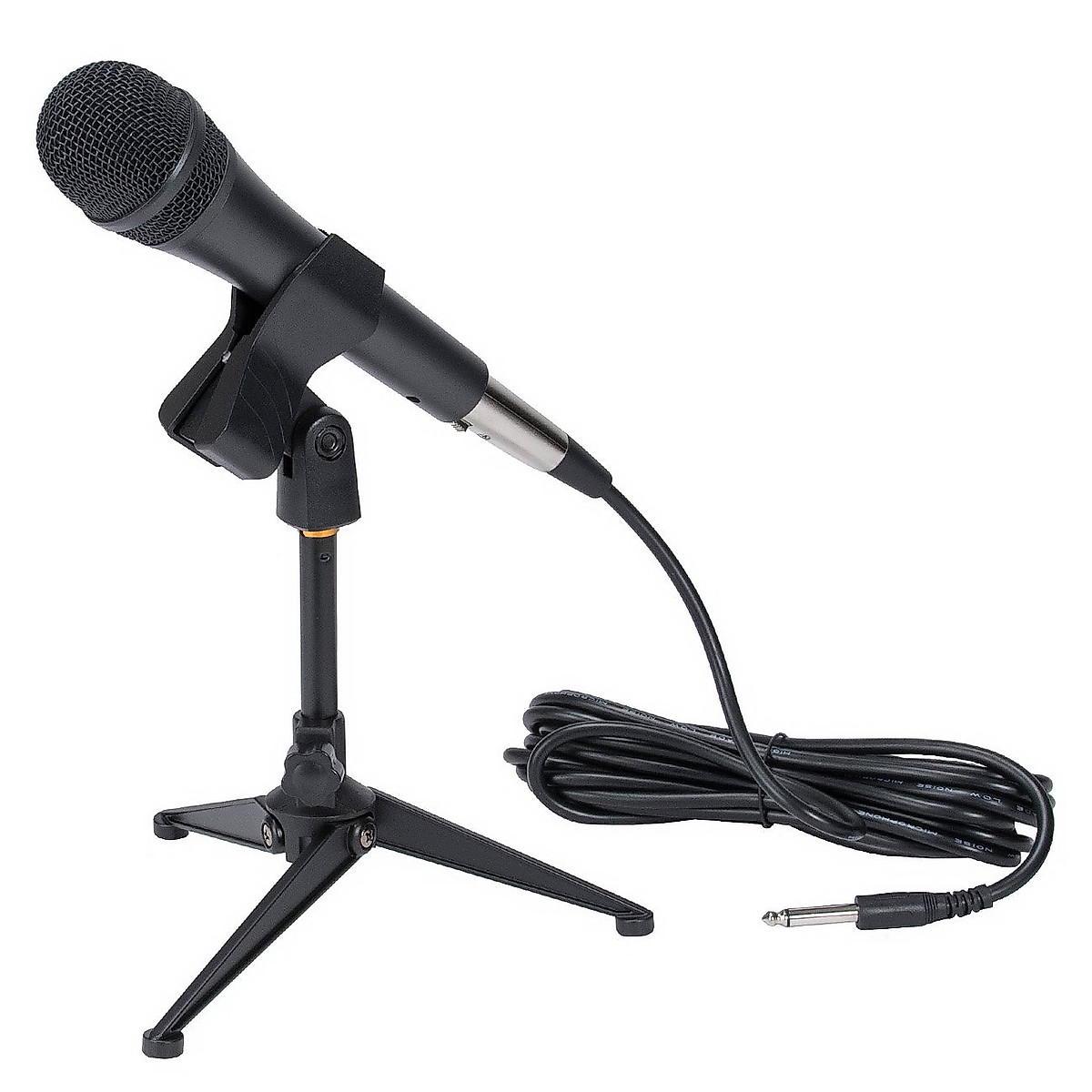 Universal Desktop Microphone Stand Adjustable MIC Tabletop Stand with Spring-Loaded Microphone Clip Such as Sm57 Sm58 Sm86 Sm87