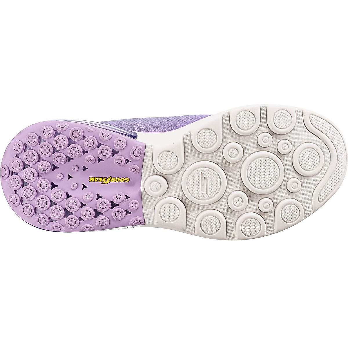 Skechers Women's GO Walk AIR 2.0-Quick Breeze Sneaker, Gray/Lavender, 9.5