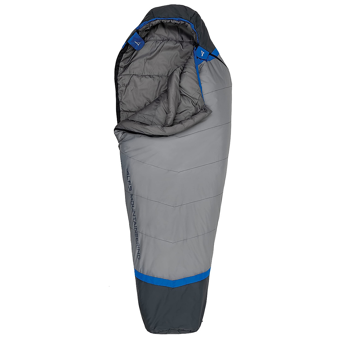 ALPS Mountaineering Aura +20° Mummy Sleeping Bag Regular, Gray/Charcoal - New