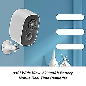 BROLEO Wireless Battery Camera 2Mp Video Surveillance Security Camera Ip65 for Abs Surveillance Camera Security Surveillance Robots