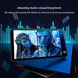 MP3 Player with Bluetooth and WiFi, 4" Full Touch Screen MP4 MP3 Player with Spotify, Android Streaming Music Player with Pandora, Portable HiFi Sound Walkman Digital Audio Player with Speaker (Black)