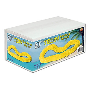 Beistle Soft Twist Poly Leis, Yellow