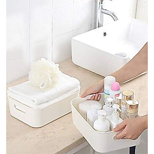 Feiupe Set of 6 Storage Bin Storage Basket Desk Cabinet Organizer