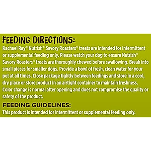 Rachael Ray Nutrish Savory Roasters Real Meat Dog Treats, Roasted Chicken Recipe, 30 Ounce (Pack of 1)