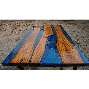 Epoxy Table, Epoxy Resin River Table, Live Edge Wooden Table, Natural Wood,Dining table, Natural Epoxy Table, Resin Table