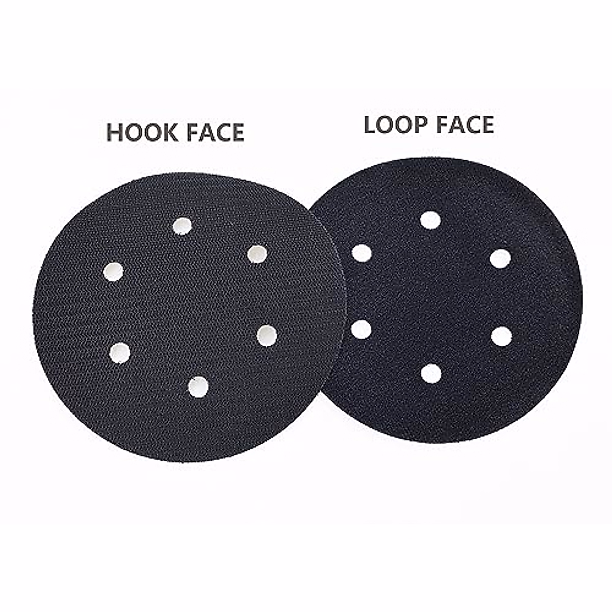 6 inch 6 Holes Premium Hook and Loop Pad Saver for Porter Cable 7336 & 97366 Random Orbital Sanders notably extends The Backing pad´s Lifetime,Multi Hole Pad Protector