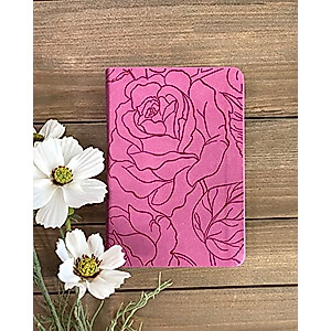 NLT Premium Value Compact Bible, Filament-Enabled Edition (LeatherLike, Pink Rose)