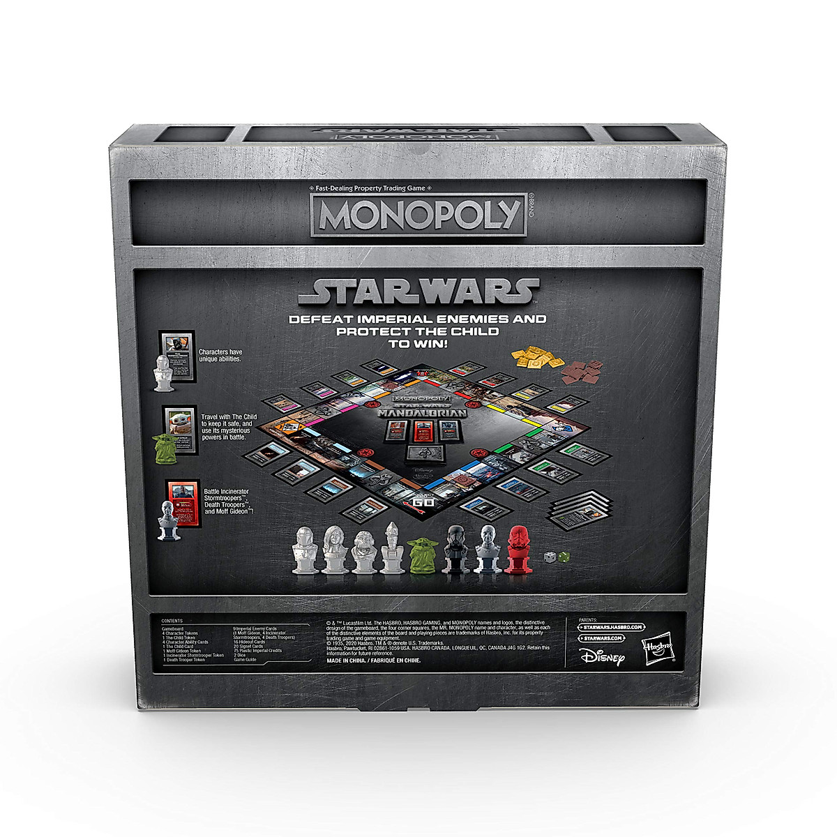 Monopoly: Star Wars The Mandalorian Edition Board Game, Protect The Child (Baby Yoda) from Imperial Enemies