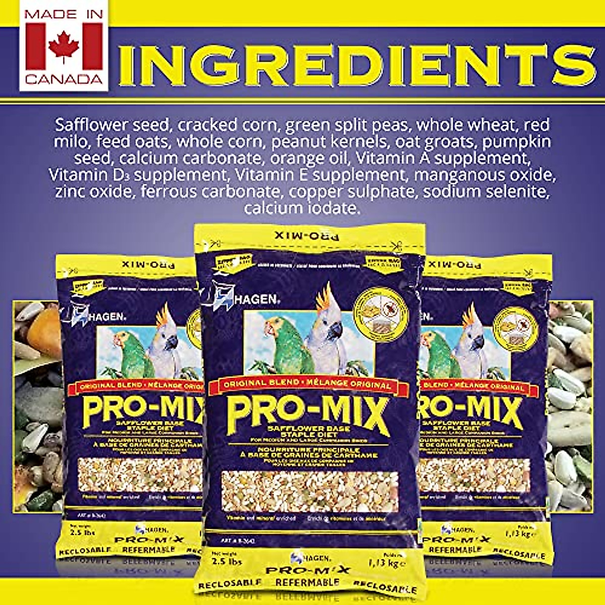 Parrot Vme Pro-Mix Seed, 2-1/2-Pound