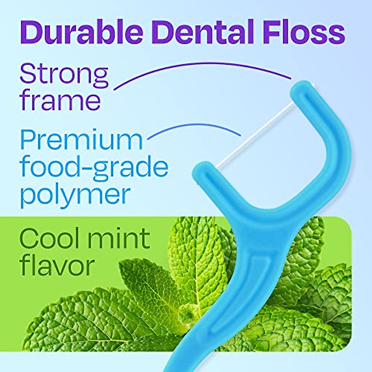 Trueocity Dental Flossers Brush Picks 4 Pack w/Travel Case (200 Total Count), Dental Floss Glides Easy Between Teeth, Flosser Helps Prevent Tooth Decay & Gum Disease, Easy Grip Handle, Mint Flavored