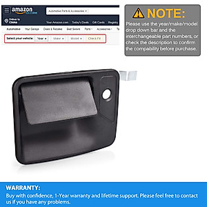 FAERSI Exterior Outside Door Handle Front Left Driver Side Replacements for 1999-2016 Ford F-250 F-350 F-450 F-550 Super Duty | 2000-2005 Ford Excursion | 00-15 Ford F650 | 00-13 Ford F750, 79306