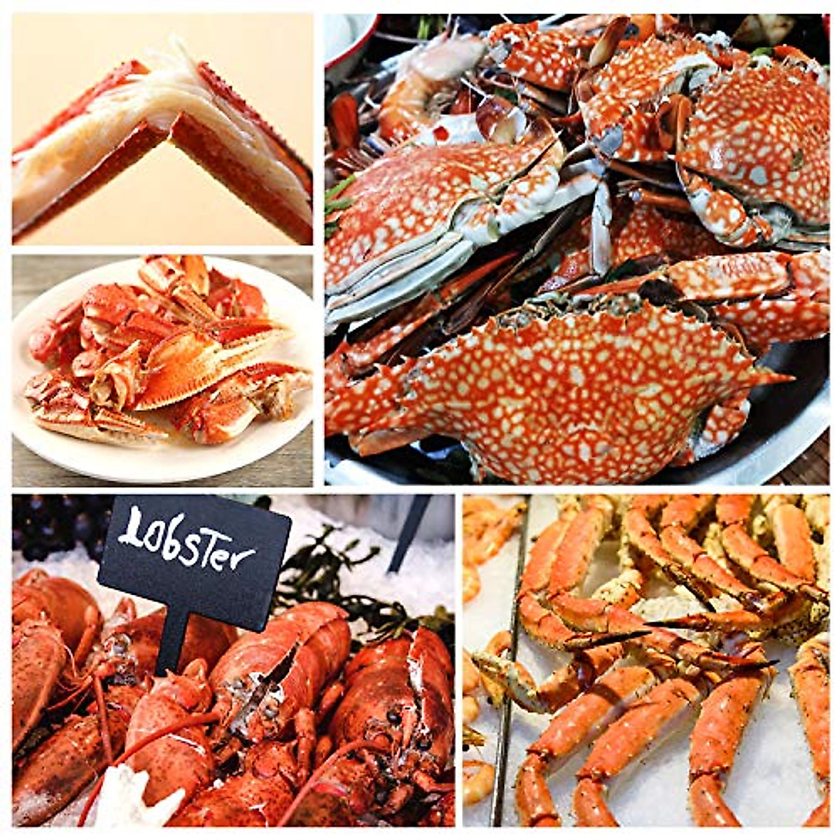 12 Pcs Crab Crackers and Tools, Crab Crackers Sets, Lobster Crackers, Heavy Duty Seafood Cracker Tools, Nut Cracker Set