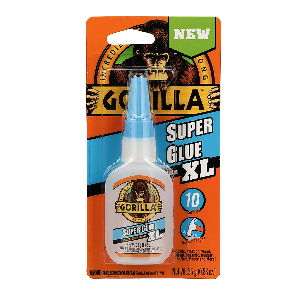 Gorilla Super Glue XL, 25 Gram, Clear, (Pack of 1)