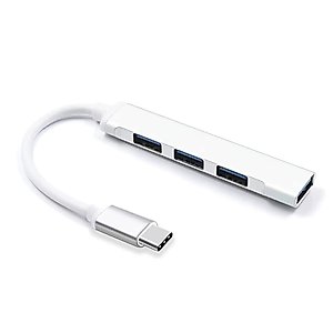 USB C Hub Mini Portable 4 in 1 USB C to USB Adapte Hubs for Cars USB Type C Adapter Multiport Adapter Compatible Computers MacBook Air iPad Pro XPS and More USB C Devices