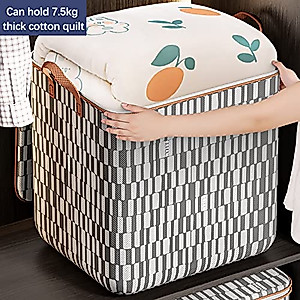 Portable Clothes Organizer, Closet Organization Organizer, Portable Storage Bag Winter Quilt Organizer (L-180L)