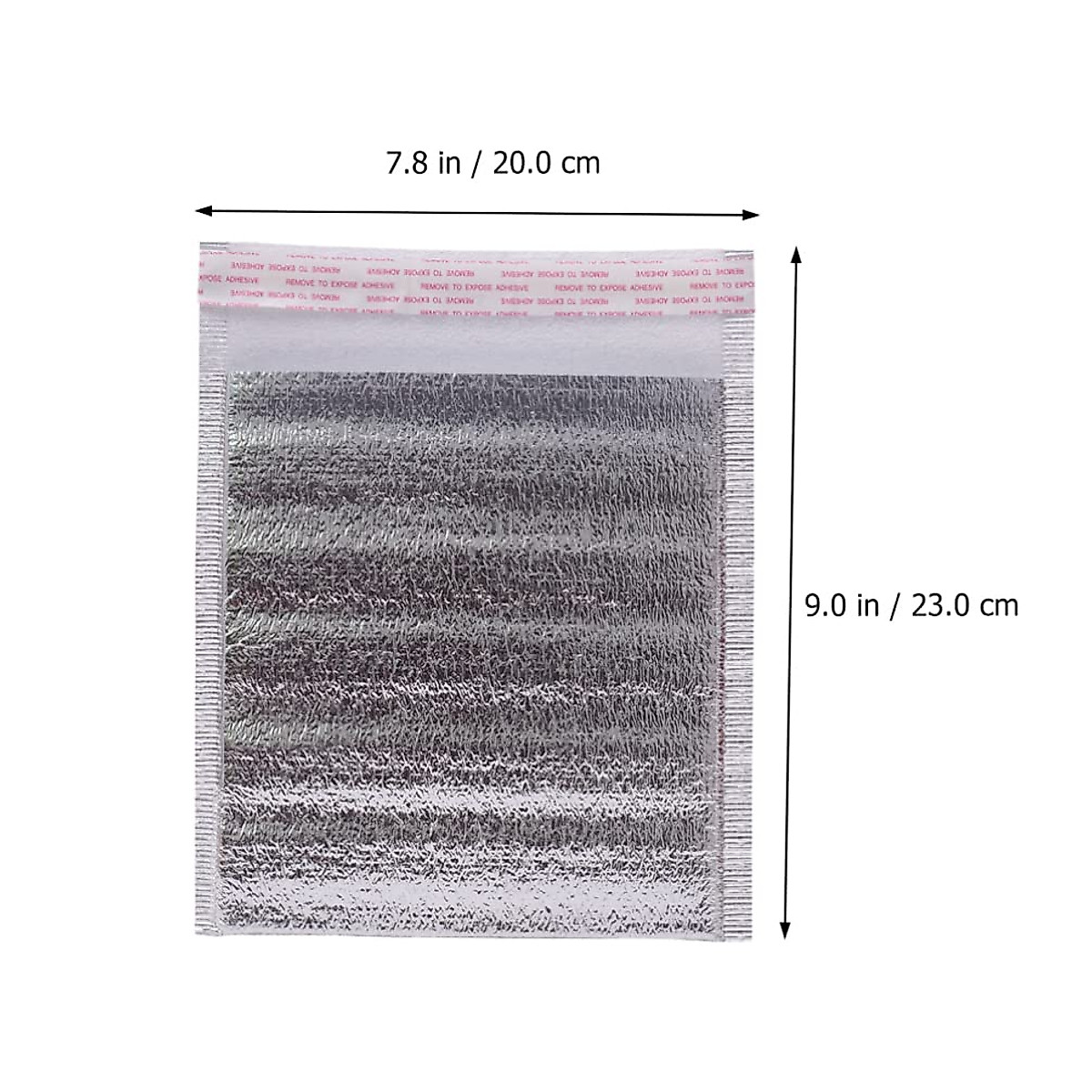 YARNOW 20Pcs Thermal Box Liners Metalized Reusable Insulation Bags Lunch Food Shopping Bag for Shipping Cold Hot Cooler Grocery Delivery, 23X20CM