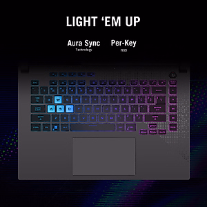 ASUS ROG Strix G15 Gaming Laptop, 15.6” 16:9 FHD 144Hz, GeForce RTX 3050, AMD Ryzen 7 6800HS, 8GB DDR5, 512GB PCIe SSD, Wi-Fi 6E, Windows 11, G513RC-EH71