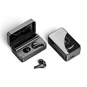 H3S Bluetooth 5.0 Wireless Earbuds IPX7 Waterproof TWS 9D HiFi Stereo Headphones in Ear Built in Mic Headset with 3500mAh Power Bank Mirror