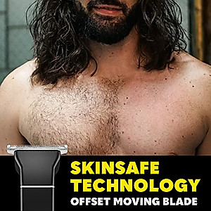 Beard Club Electric Groin Hair Trimmer - BT-Zero Body Hair Groomer, Interchangable Ceramic Blade Magnetic Heads, Waterproof Cordless Rechargeable Wet or Dry Male Hygiene Razor - High Power 7000 RPM