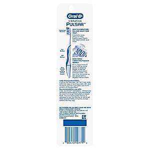 Oral-B Pulsar Battery Toothbrush with Charcoal Infused Bristles, Soft, 2 Count