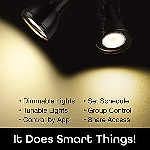 Geeni LUX MR16 2-Pack LED Smart Spot Light Dimmable Tunable GU10 Light Bulb 35W Equivalent 350 Lumens, No Hub Required Works with Alexa The Google Home, 2 Pack