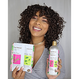 Curl Rehab Scalp Care Dual Treatment Packette 4.8oz (1) and Curl Rehab Scalp Care 2-in-1 Shampoo Conditioner 16oz (1)