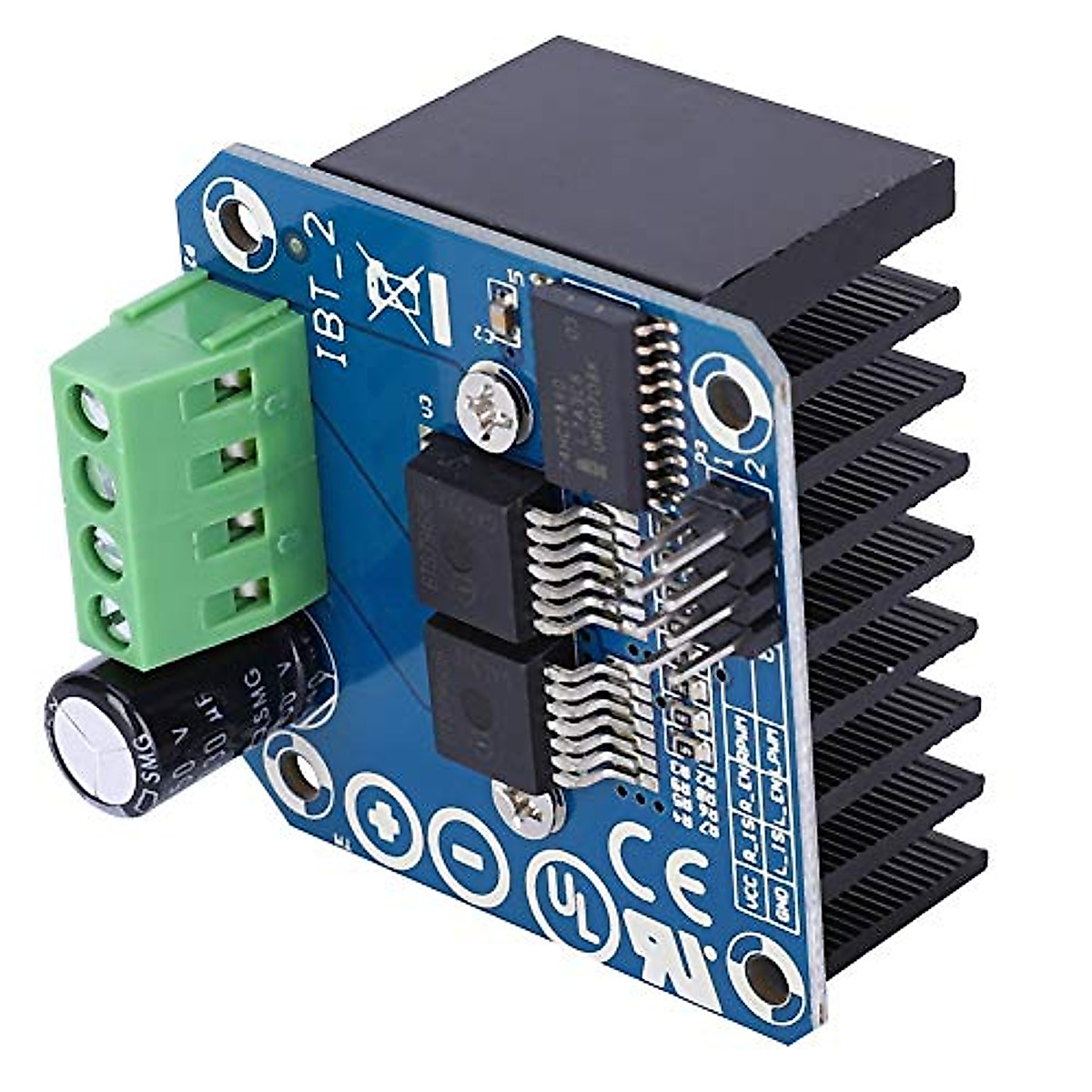 Motor Drive Module Board Module, Double BTS7960 High Current (43 A) H-bridge Driver, High-Power Driver for Smart Car BTS7960 43A Electric Components, Module