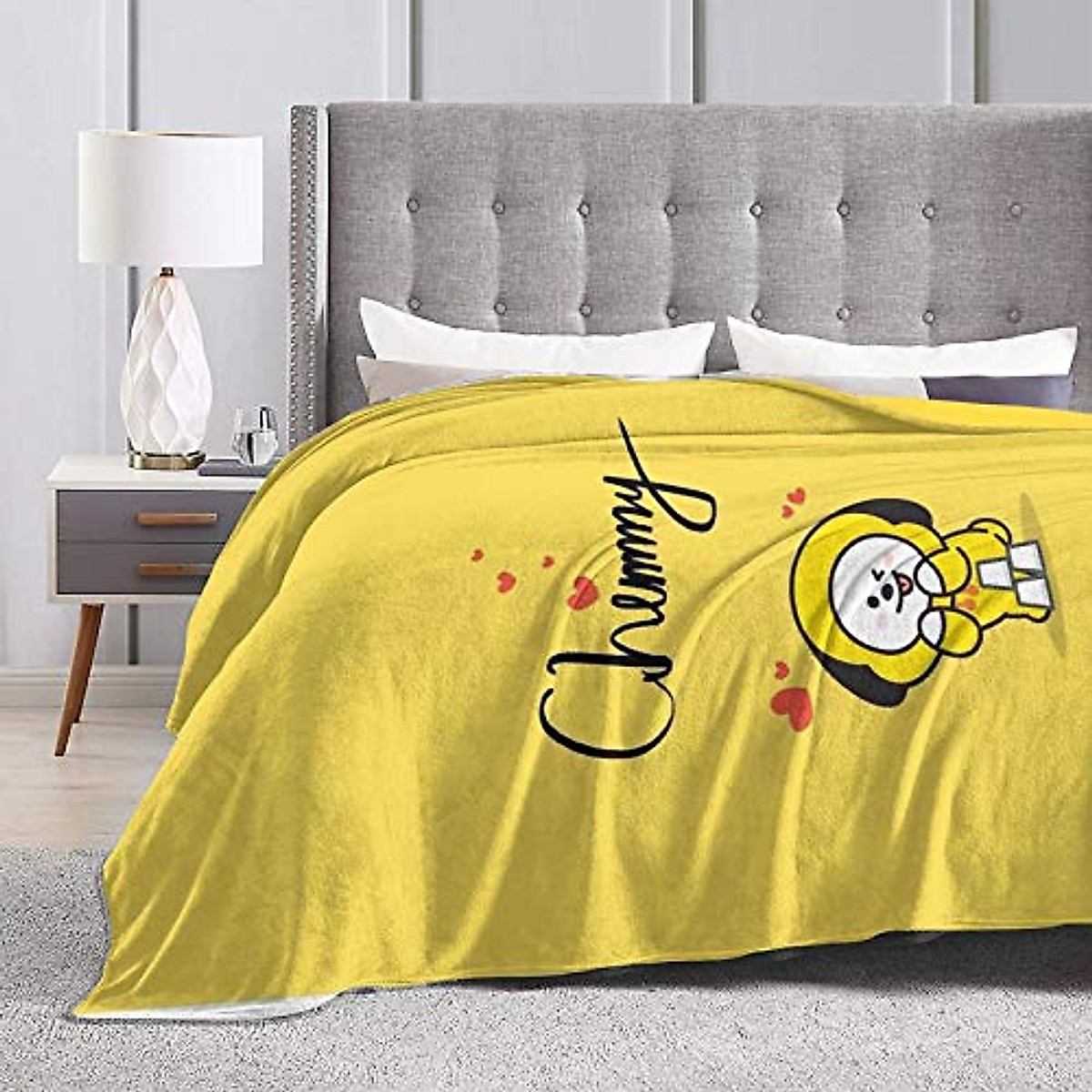 Woidxzxza Chimmy Ultra-Soft Micro Fleece Blanket Flannel Washable Lightweight Warm Plush Throw Blankets 60x50 in