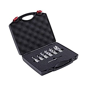 ACTOOL 6 PC 1/2" to 1-1/16" HSS ANNULAR Cutter Set 1" Cutting Depth with 3/4'' Weldon Shank