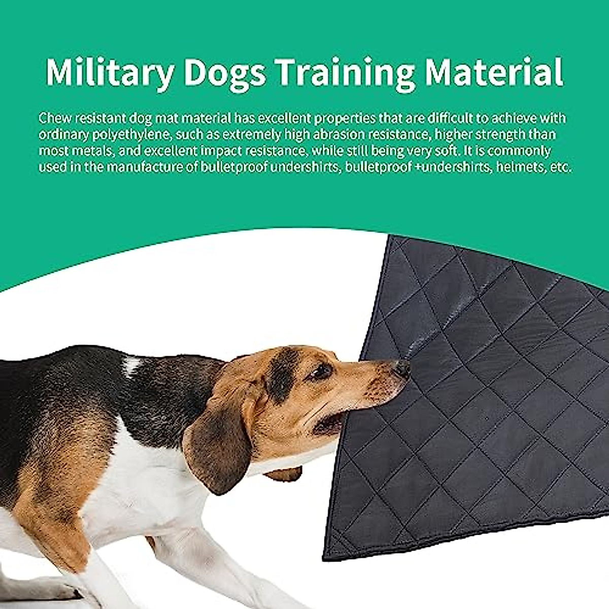 HOMBYS Chew Proof Tough Dog Crate Pad Mat 18"x29", Durable Pet Bed Mat for Teething Puppy Who Chew Their Beds, Upgraded Indestructible Training Fabric Kennel Pad for Dogs Crate Cages