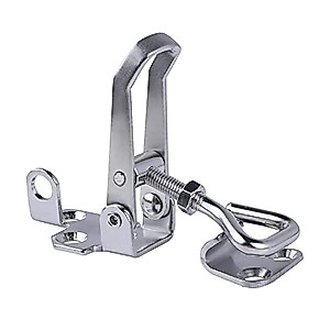 Pebbly Beach 2 Pcs Adjustable Toggle Clamp Latch,Heavy Duty Stainless Steel Padlock Latch 360Lbs Holding Capacity Lock Latches Multipurpose