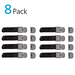 Safety 1st SS Multi Purpose Appliance Lock, 8PK, One Size, Silver