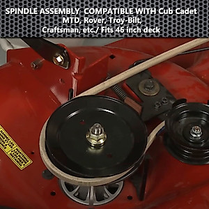 KOOTANS 46" Deck Spindle 918-04636 918-04636A 918-04865 918-04865A 618-04636 618-04636A 618-04865 618-04865A Spindle Assembly for Cub Cadet MTD Troy Bilt Craftsman LTX1045 LTX1046 LT2200 LT2500 Z530
