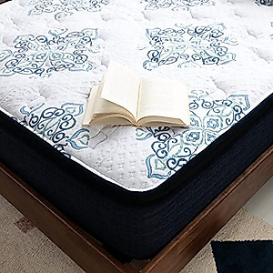 Signature Design by Ashley Mt Dana 16 Inch Eurotop Plush Mattress, CertiPUR-US Certified Foam, California King