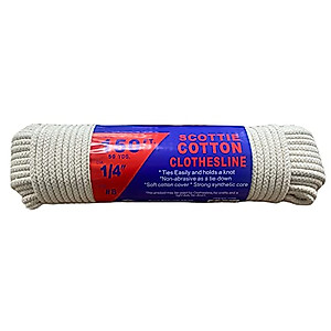 #8 1/4" x 150 ft Scottie Cotton Clothesline
