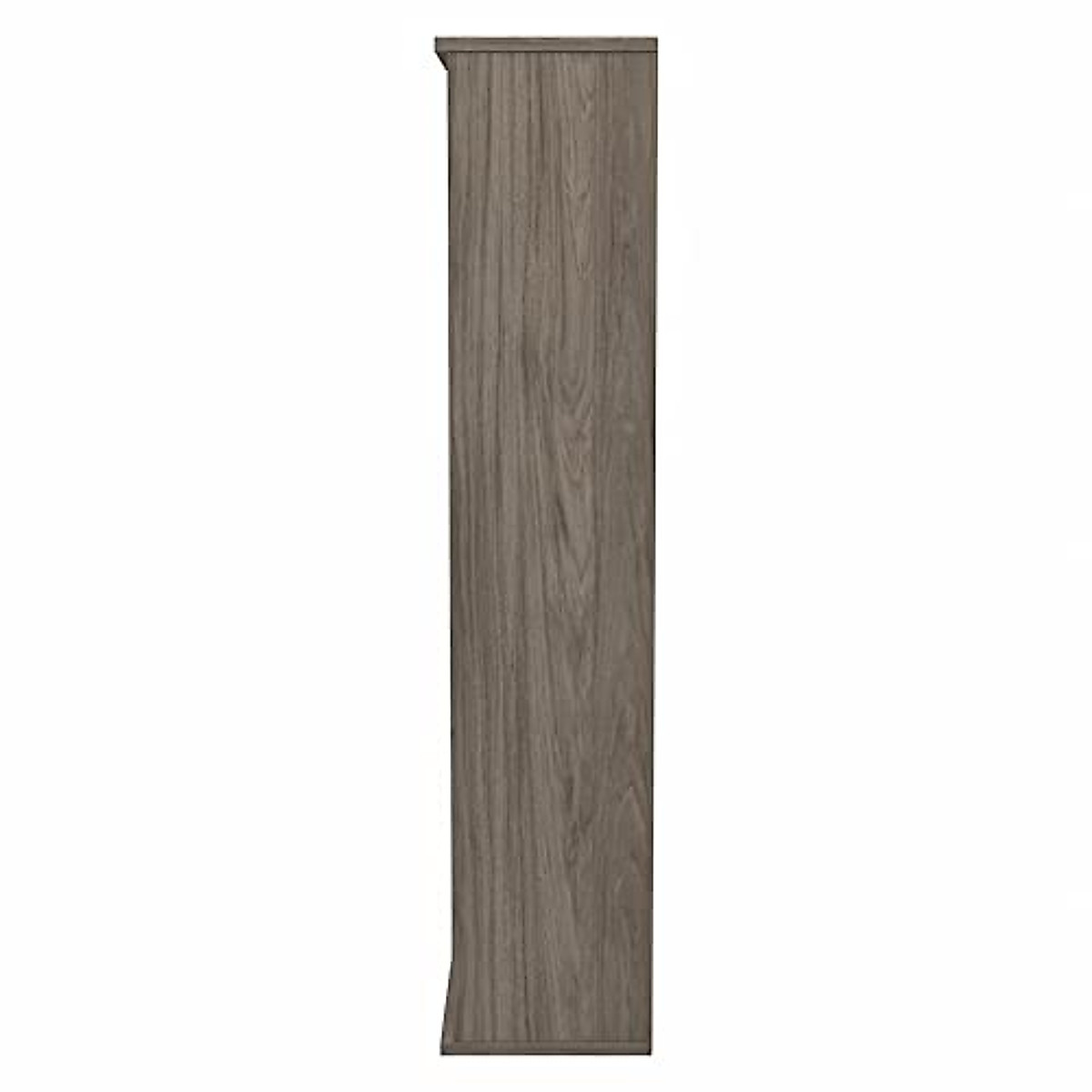 Bush Business Furniture Hybrid Tall 5 Shelf Bookcase in Modern Hickory