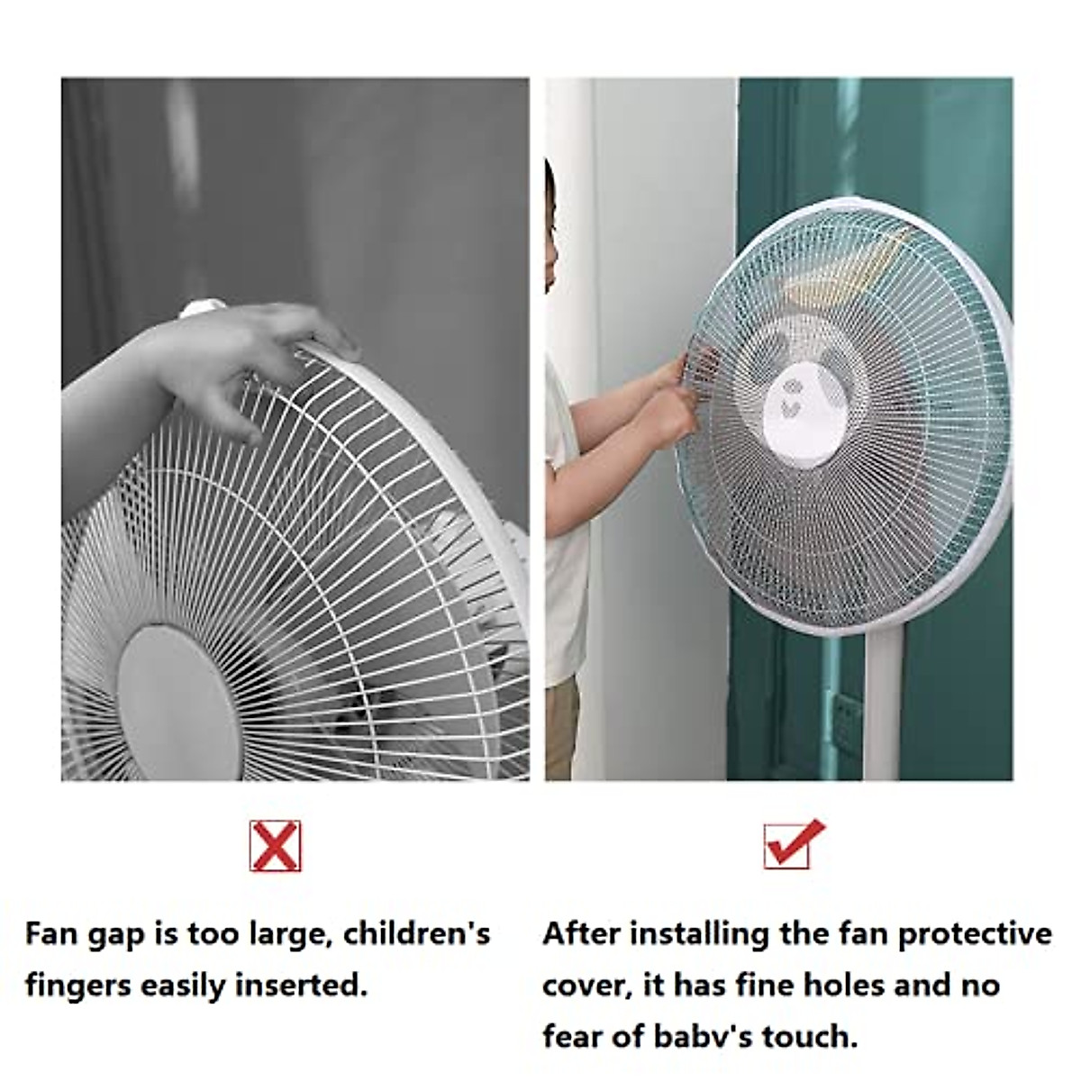 KDDOM 1 Piece Cartoon Fan Guard Net Dust Cover Cute Washable Dustproof Safety Fan Filters Kid Finger Protector